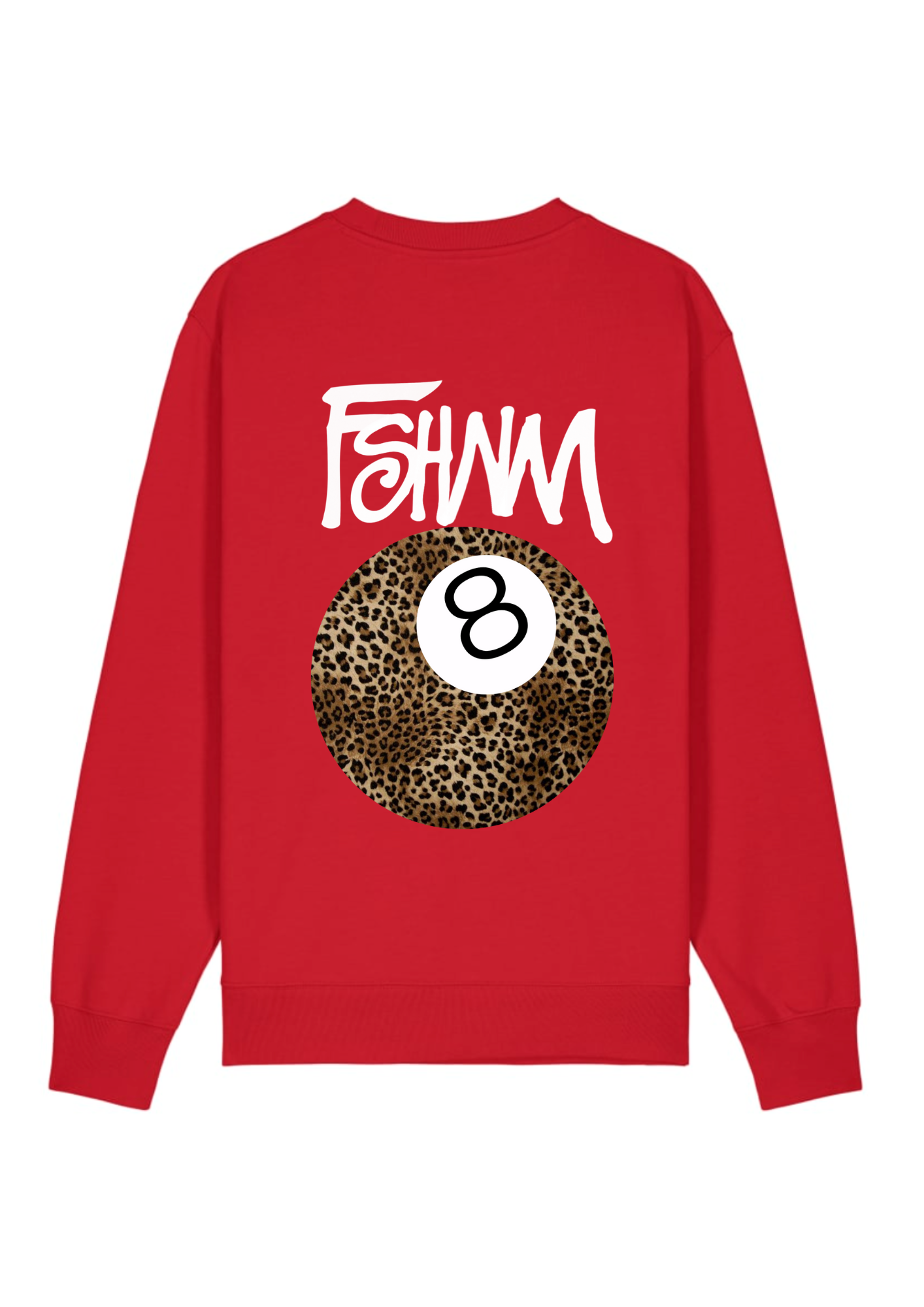 SWEATER ★ 8 ball leopard red – Fashionomi